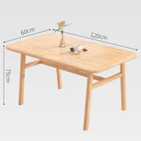 China Recycled pine Dinning Table Set with Chairs for Family, Wooden Kitchen Room Dining in Small Apartment Solid Wood Comedor for sale