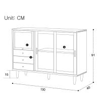 China Solid Wood Kitchen Furniture Cupboards Metal Modern Luxury Sideboard Cabinet Sets Tall in Wood Style for sale