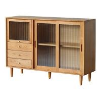 China Solid Wood Kitchen Furniture Cupboards Metal Modern Luxury Sideboard Cabinet Sets Tall in Wood Style for sale