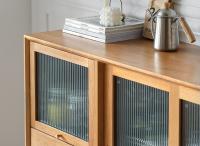 China Solid Wood Kitchen Furniture Cupboards Metal Modern Luxury Sideboard Cabinet Sets Tall in Wood Style for sale