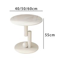 China Nordic Coffee Tables Living Room Furniture Sofa Side Center Light Luxury Balcony Round Metal for Kitchen for sale
