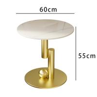 China Nordic Coffee Tables Living Room Furniture Sofa Side Center Light Luxury Balcony Round Metal for Kitchen for sale