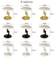 China Nordic Coffee Tables Living Room Furniture Sofa Side Center Light Luxury Balcony Round Metal for Kitchen for sale