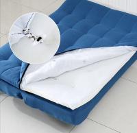 China Sofa Dual-purpose Modern Simple Living Room Couch Bedroom Small Apartment Three-person Fabric Bed for sale