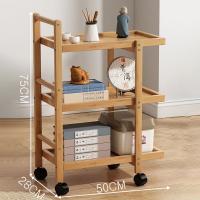 China Rolling Tray Cart for Living Room, Table Side Moving food in Restaurant, Coffee , 3 Layer Storage Rack for sale