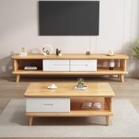 China TV Stands Home Furniture Storage Table Wooden Cabinet with Glass Door Rack in Living Room for sale