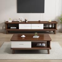 China TV Stands Home Furniture Storage Table Wooden Cabinet with Glass Door Rack in Living Room for sale