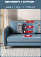 China Living Room Bedroom Dormitory Apartment 3 Seater Sofa Couch with Large Capacity and Mid-Century Modern Design Style for sale