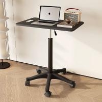 China Wood Style PANEL Working Station and Adjustable Corner for Rolling Bedside Small Table in Living Room Home Movable Side Rack for sale