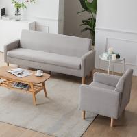China Wooden Frame Modern Design Sofa and Armchair for 3 Seater in Living Room Apartment for sale