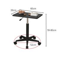 China Small Side Movable Adjustable Height Round Rolling Rack for Modern Living Room Home Study Work Station Coffee Table for sale