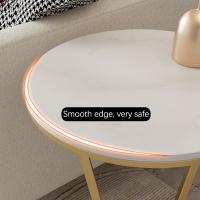 China Mail Packing Y Living Room Furniture Corner Table Sofa Side Rack for Light Luxury Minimalist Round Rock Plate Coffee for sale
