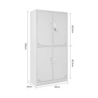 China Steel 2/3/4/6 Door Iron Wardrobe Metal Closet Wardrobes for School Gym Bedroom Furniture for sale