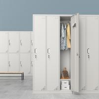 China Steel 2/3/4/6 Door Iron Wardrobe Metal Closet Wardrobes for School Gym Bedroom Furniture for sale