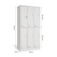 China Steel 2/3/4/6 Door Iron Wardrobe Metal Closet Wardrobes for School Gym Bedroom Furniture for sale