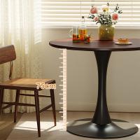 China Leisure and Negotiation Platform Round Wood Table in Nordic Style for Small Spaces for sale