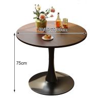 China Leisure and Negotiation Platform Round Wood Table in Nordic Style for Small Spaces for sale