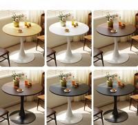 China Leisure and Negotiation Platform Round Wood Table in Nordic Style for Small Spaces for sale