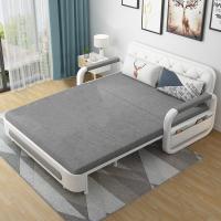 China Apartment Folding Sofa Bed with Armrest Simple Couch Storage Space Heavy Duty for sale