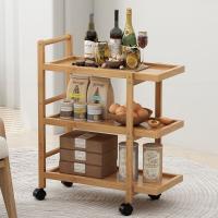 China 3 Layer Storage Rack Shelf Corner Table Side Rolling Trolley Cart for Living Room Furniture in Restaurant and Coffee for sale