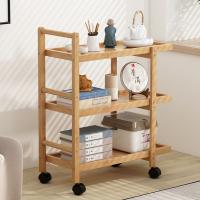 China 3 Layer Storage Rack Shelf Corner Table Side Rolling Trolley Cart for Living Room Furniture in Restaurant and Coffee for sale
