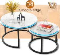 China Specific CONSOLE TABLE Set of 2 Minimalist Wooden Side End Table for Small Spaces Living Room Balcony Office for sale