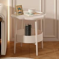 China Mail Packing Bedside Coffee Table with Storage Basket Small Flower Shaped for Sofa Accent or Nightstand for sale