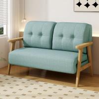China Apartment Folding Sofa Bed Space Saver Couch New Style Single Lunch Double Balcony Loveseat with Wood Frame for sale