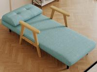 China Apartment Folding Sofa Bed Space Saver Couch New Style Single Lunch Double Balcony Loveseat with Wood Frame for sale