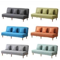 China Fabric Sofa Bed 2 Seater Foldable Couch for Rental Room Small Apartment Multifunctional Living Lazy Nordic for sale