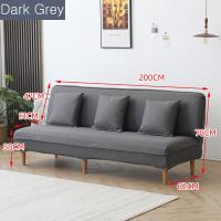 China Fabric Sofa Bed 2 Seater Foldable Couch for Rental Room Small Apartment Multifunctional Living Lazy Nordic for sale