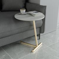 China Side Tables Living Room Modern Small MDF Board with Metal Leg, Table for Spaces Balcony for sale