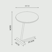 China Side Tables Living Room Modern Small MDF Board with Metal Leg, Table for Spaces Balcony for sale