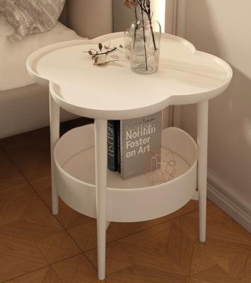 China Side Tables 4-Leaf Clover Shape Coffee Table, Modern Living Room End Sofa Small Corner Storage Rack Home Decoration for sale