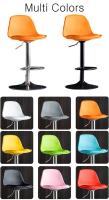 China Adjustable Armrest Bar Stool with Backrest Footrest Modern Kitchen Island Barstool Swivel High Chair Upholstered Cushion for sale