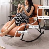 China Steel Frame Lying Chair for Comfortable Single Person Relaxation in Modern Light Luxury Settings for sale