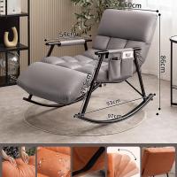 China Steel Frame Lying Chair for Comfortable Single Person Relaxation in Modern Light Luxury Settings for sale