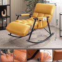 China Steel Frame Lying Chair for Comfortable Single Person Relaxation in Modern Light Luxury Settings for sale