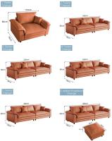 China Oversize Chair Lounge Loveseat 3/4/5 Seater Living Room Sofas Modern Couch Decor Relaxing Lazy Elephant Ear Sofa Home Furniture for sale