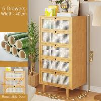 China Bedroom Rattan Cabinet Dresser with Drawer Household Chest Storage General Home Furniture mail packing Y for sale