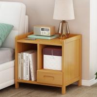 China Bedroom Furniture Organizer Rack Bamboo Cabinet Storage with Drawer Home Office End Table Small Desk Side for sale