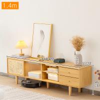 China Living Room Furniture Television Stand Rack Natural Storage Cabinet with Glass Door TV in for sale