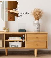 China Specific Bamboo TV Stand Modern Console Living Room Nordic Luxury Portable Universal Display Cabinet Showcase Furniture for sale