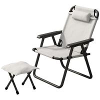 China Folded Metal Portable Folding Chair with Pillow for Camping Fishing Hiking Outdoor Furniture Seater Beach Adults Lounge for sale