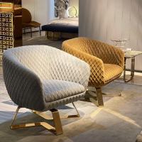 China Stainless Steel Filling Material and Customized Size for Italian Luxury Design Furniture Post Modern Couch in Velvet Fabric for sale