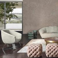 China Stainless Steel Filling Material and Customized Size for Italian Luxury Design Furniture Post Modern Couch in Velvet Fabric for sale