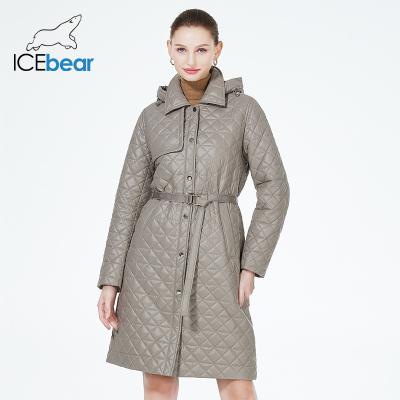 China Beige Mid-Length Spring Coat with Hook Belt - 98-106cm Length, 5 Size Options, Bio-Down Filler for sale