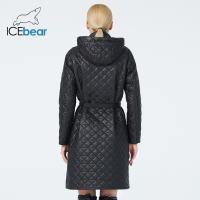 China Medium Long Spring Quilted Jacket 98-106cm Length with Detachable Hood and Adjustable Belt in 4 Colors for sale