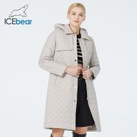 China Medium Long Spring Quilted Jacket 98-106cm Length with Detachable Hood and Adjustable Belt in 4 Colors for sale