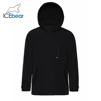 China Men's Classic Stylish Autumn Coat with Hood - Horizontal Quilting Design, Size 46-54, Wind-Resistant Fabric for sale